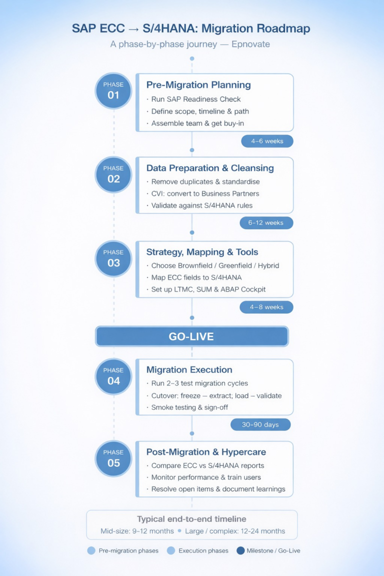 SAP ECC to S/4HANA Data Migration Roadmap Guide